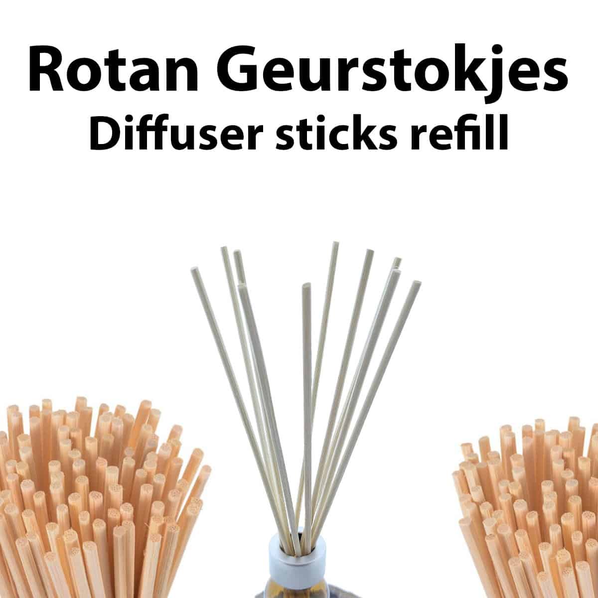 Rotan geurstokjes lang - diffuser stokjes riet navulling refill sticks ...